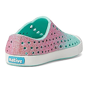 Native Shoes Kids Jefferson Bling Sneaker for Toddler - Synthetic Upper with Glittering Ombre Design, Chic, and Slip-On Style Hollywood Hydrangea Bling/Shell White 10 Toddler M