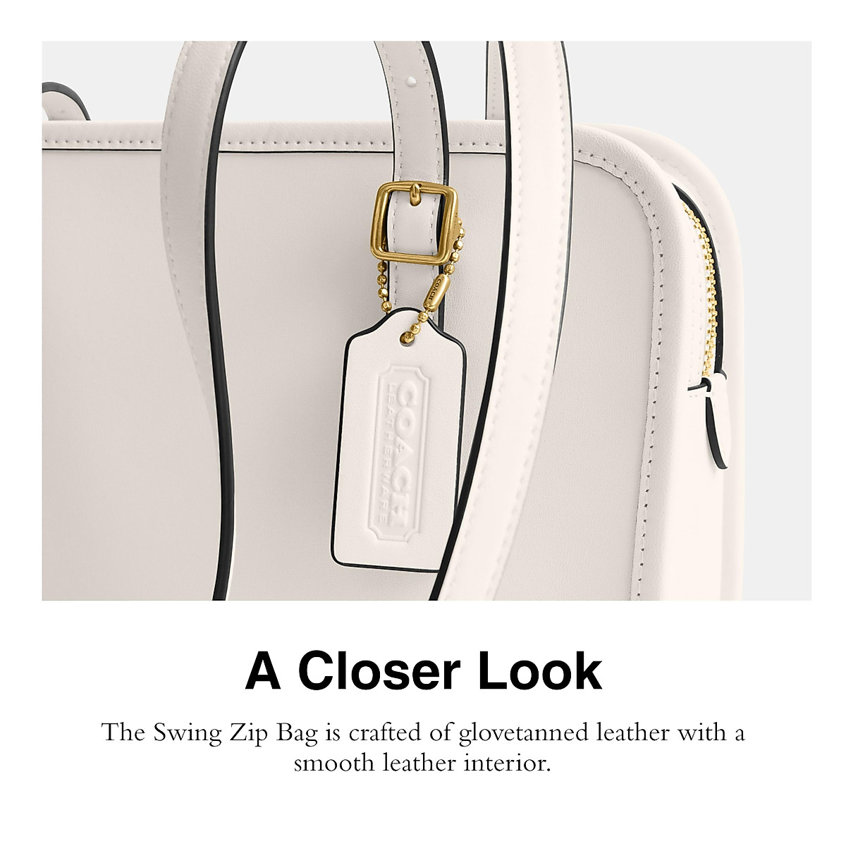 Coach Swing Zip, Chalk