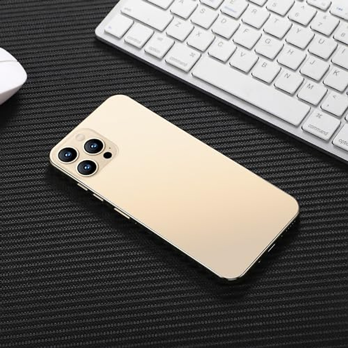 Tangxi 6.5Inch Cell Phone, Quad Core 4G Network WiFi 4GB RAM 64GB ROM 5000mAh Smartphone US Plug 100‑240V (Gold)