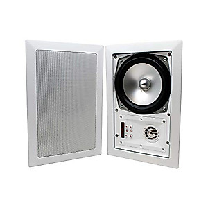 SpeakerCraft MT6 Three - in-Wall or Ceiling Speaker Includes White Grill - (Multipack of 2 Pair, 4 Speakers Total)