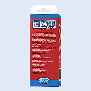 PetAg EMT First Aid Spray for Dogs - Contains Hydrolyzed Collagen with Bitrex - Soothes, Seals, and Protects Wounds - 1 fl oz