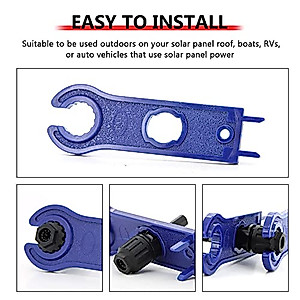 KEDAKEJI 50PCS Solar Panel Connectors, Male/Female Solar Connectors, (25 Pairs Solar Connectors with 2pcs spanners)