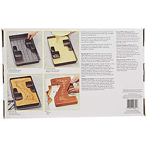 Wilton Letters and Numbers Adjustable Non-Stick Cake Pan Set, 10-Piece Set, Steel