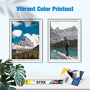 Q-image 972X Yellow Ink Cartridge Replacement for HP 972X 972A 972 X Work for HP PageWide Pro 477dw 477dn 577dw 577z 452dw 452dn 552dw P55250dw Printers