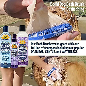 Bodhi Dog New Grooming Pet Shampoo Brush | Soothing Massage Rubber Bristles Curry Comb for Dogs & Cats Washing | Professional Quality