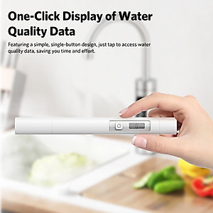 ATuMan TDS Meter, Digital Water Quality Tester, High Accuracy Pen Type Reliable User-Friendly Turbidity Temperature Meter, Professional Testing for Hydroponics, Household Drinking, Aquarium and Pool