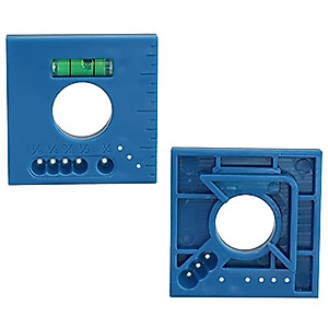 Offset Ruler Trim ZRM&E Blue Measuring Tool Window Cutting Parallel Lines Corners Position Mark Tools for Nails, Screws or Cutting Marking Offset, 5 in 1 Multifunction Ruler