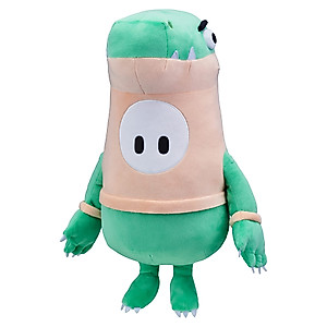 FALL GUYS Moose Toys - Raptor Bean Skin - Official Collectable 18" Large Super Soft Cuddly Deluxe Plush Toys from The Ultimate Knockout Video Game 2 Characters to Collect Series 1, Multicolor (62553)