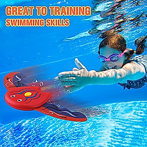 2 Pack Stingray Underwater Glider, Swimming Diving Pool Toys, Adjustable Fins, Self-propelled, Fun Water Games for Little Ones and Adult