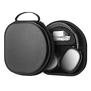 YINKE Smart Case for Apple AirPods Max with Sleep Mode,Potective Convenient Carrying Travel Hard Organizer Storage Cover Bag (Black)