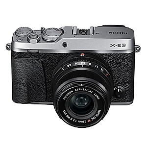 Fujifilm X-E3 Mirrorless Digital Camera w/XF23mmF2 R WR Kit - Silver