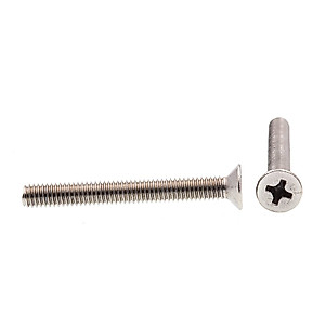 Prime-Line 9121208 Machine Screws, Metric, Flat Head, Phillips Drive, M4-0.7 X 35MM (10 Pack)