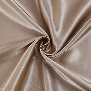 LCBD Satin Body Pillow Case for Hair and Skin, Taupe Silk Satin Body Pillow Case Cover, 20x54 Body Cooling Pillow Cover with Envelope Closure