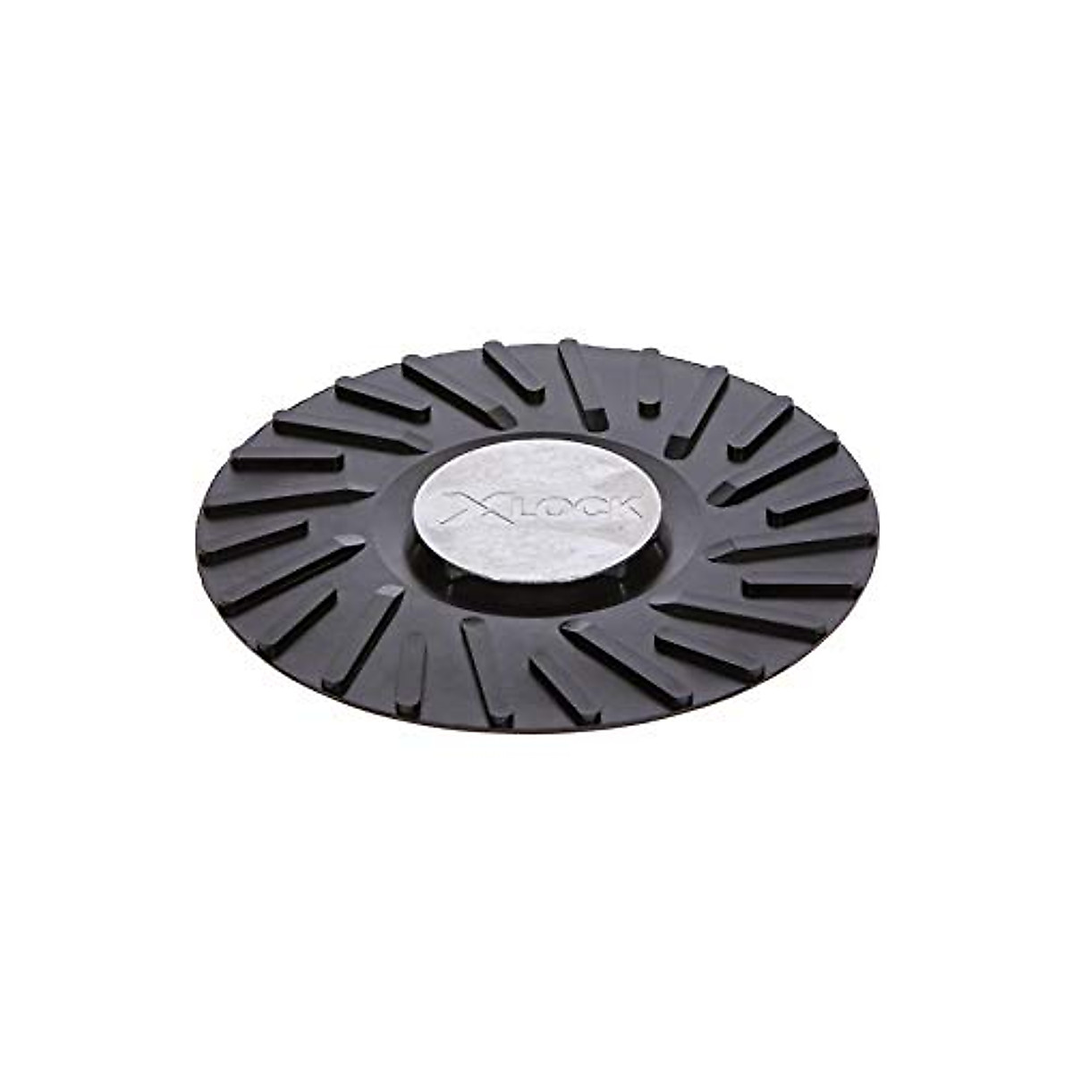 BOSCH MGX0500 5 In. X-LOCK Backing Pad with X-LOCK Clip - Medium Hardness, Use with Fiber Discs, for Applications in Metal Surface Finishing, Weld Blending, Rust Removal