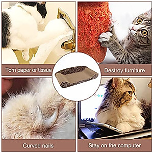 HALOVIE Extra Large Size Cat Scratcher Bed, 24 Inch Cat Scratch Pad Cardboard Sofa Scratching Board Lounge Couch for Indoor Cats