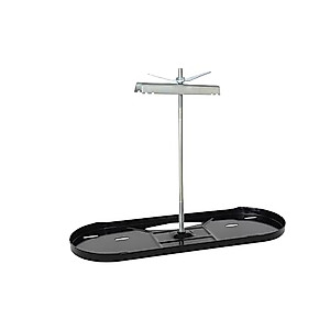 Flame King Auto Changeover LP Propane Gas Regulator + Dual RV Propane Tank Cylinder Rack for RVs and Trailers