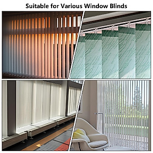 32 Pcs Vertical Blind Repair Tabs Clear Vertical Blinds Replacement Slats Panels Self-adhesive Blinds Replacement Fixers Window Blinds Repair Parts