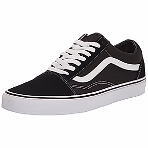 Vans Unisex Old Skool Black/White Canvas Skate Shoes 8.0 Men / 9.5 Women