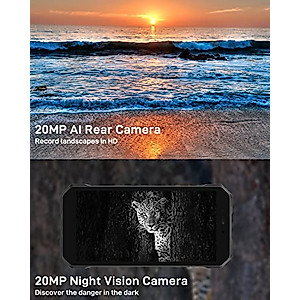 DOOGEE S61 Rugged Smartphone - 2022 Android 12 Rugged Phone - 20MP Night Vision Camera - 6GB+64GB - IP68 Waterproof Unlocked Cell Phone Outdoor- 5180mAh Battery - 6.0" IPS HD- Dual SIM 4G (Kevlar)