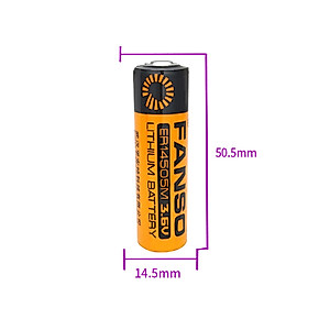 POWCAMAH 20- Pack FANSO ER14505M AA 3.6V Lithium Battery 2200mAh Li-SOCL₂ Non-Rechargeable Battery