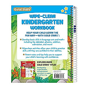 Wipe Clean Preschool Workbook for Kids Ages 3-5: Activities including Early Math, Letter and Number Tracing, First Phonics, Counting, Pen Control and More! Includes Dry Erase Marker