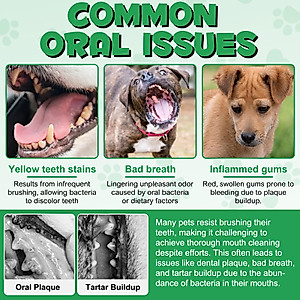 Oral Care Spray for Dogs, Pet Breath Dental Care Spray with Natural Ingredients, Dog Breath Freshener for Bad Breath, Plaque and Tartar, Pet Health Supplies Teeth Treatment Spray - 5.1 Fl Oz / 150ml