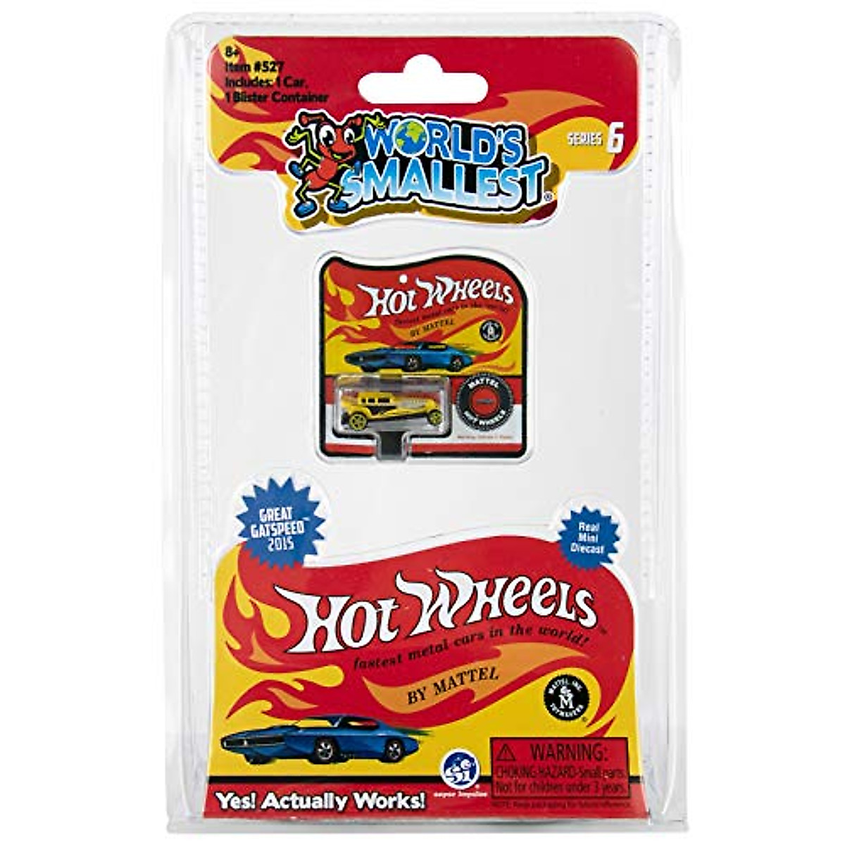 Worlds Smallest Hot Wheels Series 6, Red, 527