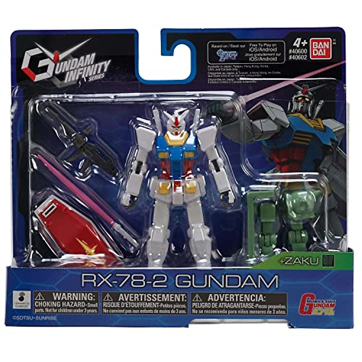 Bandai America - Gundam Infinity 4.5 RX-78-2 Gundam Action Figure