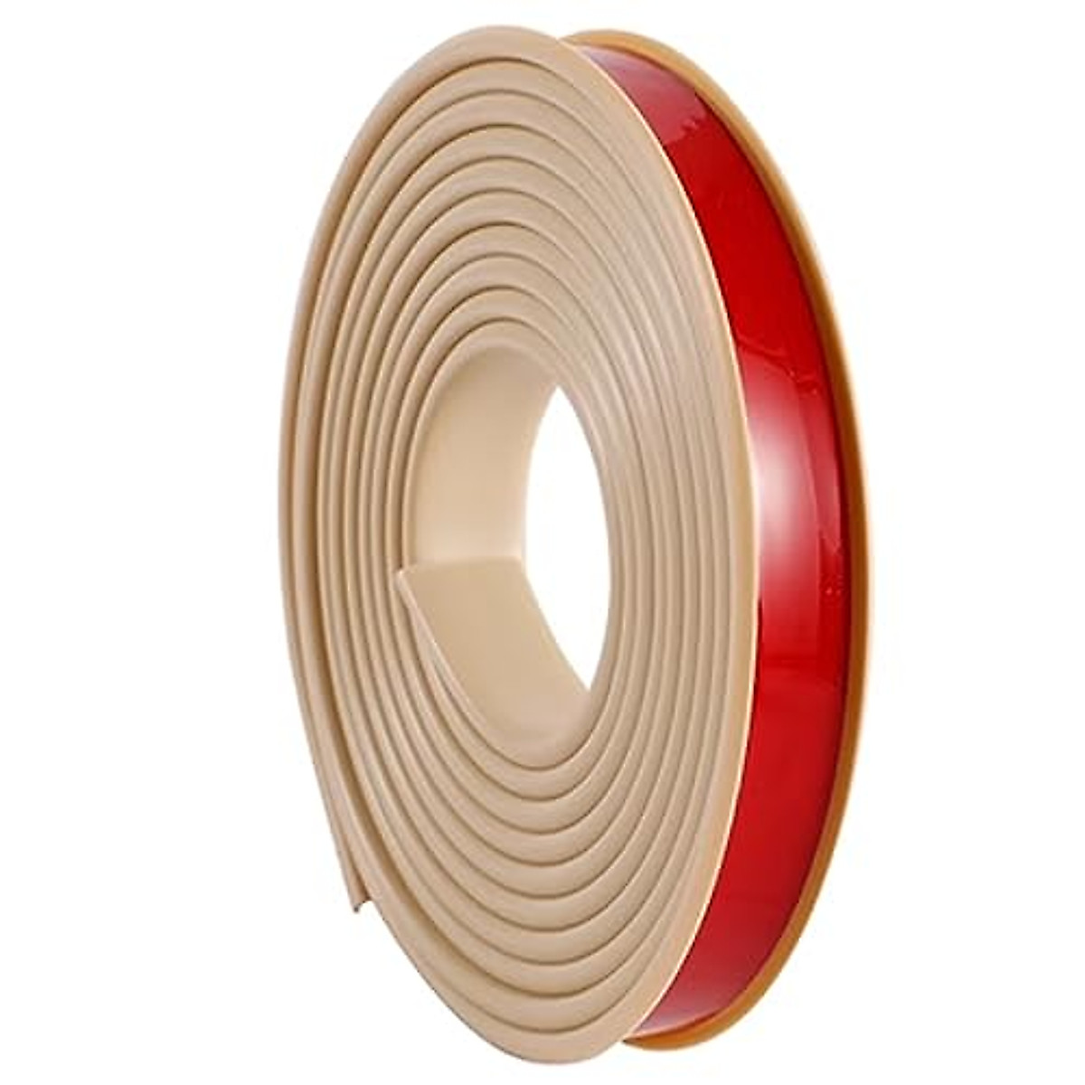 LOVEDELU U-Shape Edge Banding,5m Soft Self Adhesive Veneer Edge Banding, Collapsible Edge Protector,Counter Edging for Cabinet Repair,Furniture Protection,28mm