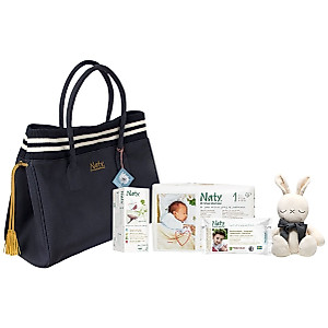 Eco by Naty Diaper Bag, Blue/White