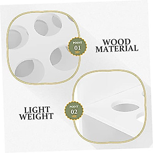 Cabilock 2pcs Wooden Artist Organizers School Scissors Tabletop Display Scissor Stationery Test Holder Home Tube Supplies Kids Art Organizing Storage Desk Desktop Rack Kindergarten