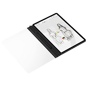SAMSUNG Galaxy Tab S8+ Note View Cover, Protective, Touch Sensitive, Rests Over Tablet Screen, S Pen Holder, Magnetic, US Version, Black