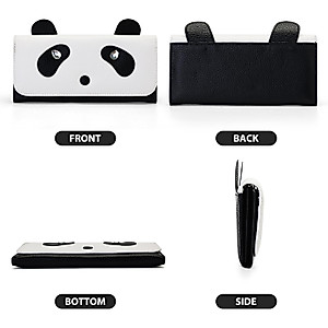 ArtsEye Genuine Leather Cute Panda Envelop Wallet Clutch (Style A)