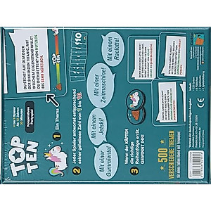 Asmodee Cocktail Games | Top Ten | Party Game | Nominated for Game of The Year 2022 | 4-9 Players | from 12+ Years | 30 Minutes | German