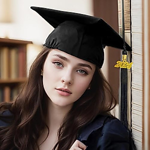 ATMEET Graduation Cap and Graduation Cap Headband with 2024 Tassel for High School & Bachelor Secures Your Grad Cap Insert