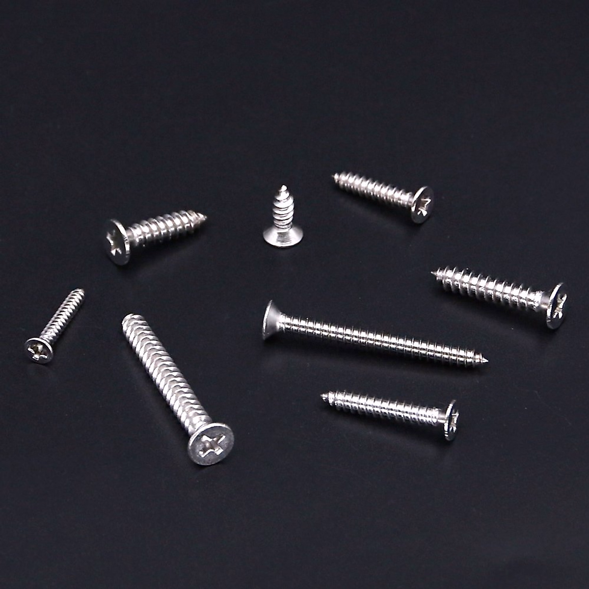 Hilitchi 285-Piece Stainless Steel Phillips Flat Head Self Tapping Screw Assortment Kit (Flat Head)