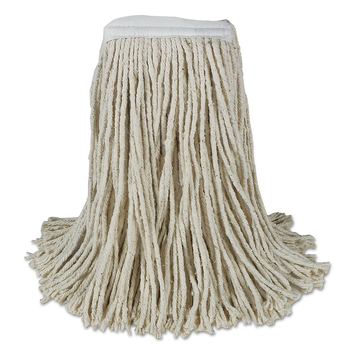 Boardwalk CM20020 Banded Cotton Mop Heads, Cut-End, 20 oz, White (Case of 12)
