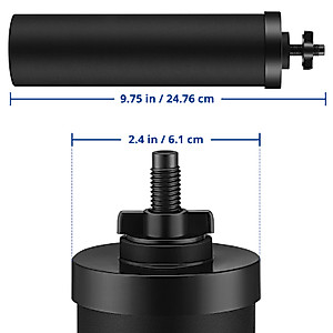 2 Pack Black Water Filter Replacement Parts Compatible with Big Berkey Gravity Filtration System, Compatible with BB9-2 Water Filter