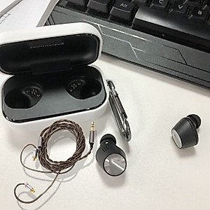 Earphone Cable for Sennheiser IE300 IE600 IE900 SE215 SE846 UE900 TK200, 3.5mm Plug Audio Cable Cord, Upgraded Silver Plated Copper Earphone Wire, 3.9ft