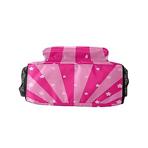 Gymnastic Pink Ray Personalized School Backpack Bags Kids Backpack for Teen Boys Girls Travel Backpack