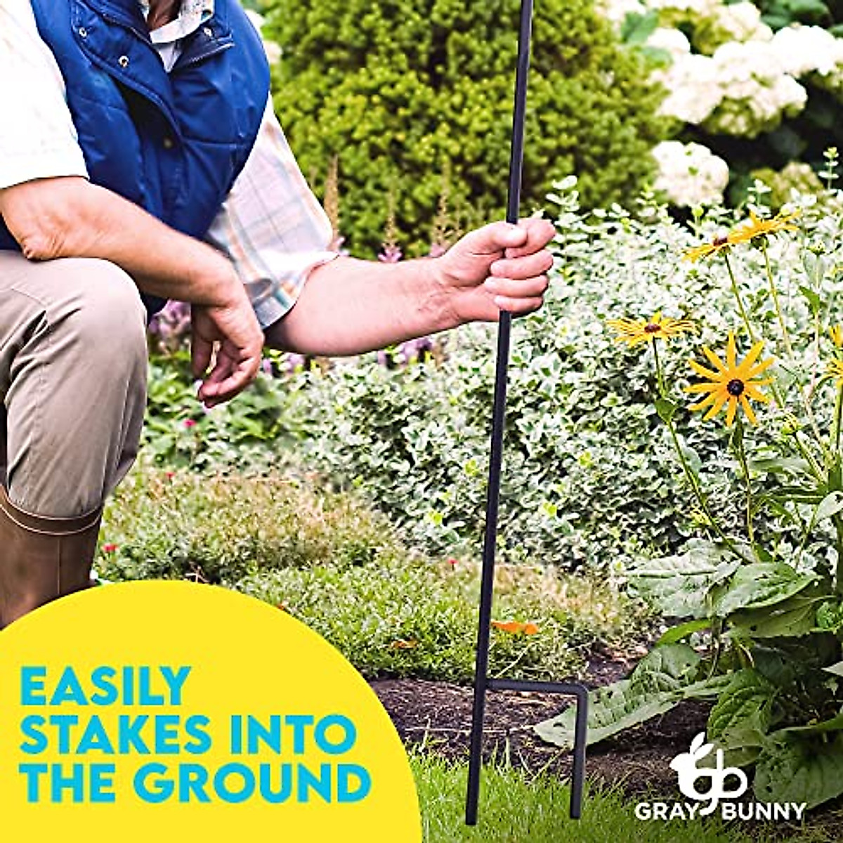 Shepherds Hooks for Outdoor, 10 Pack, 35 Inches Bird Feeder Pole, Hanging Plant Stand, Plant Hooks & Hangers, Shepherd Staff, Bird Feeder Stand, Plant Hanger & Bird Feeders Shepherds Hook for Garden