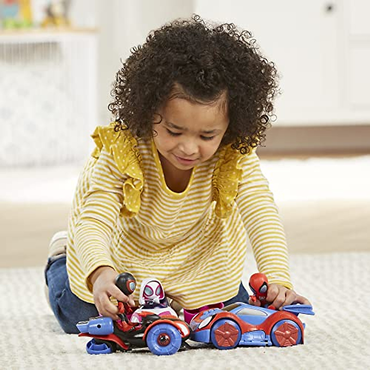 Spidey and His Amazing Friends Team Spidey Change ‘N Go Riders Playset, 3 Toy Cars and Action Figures, Marvel Super Hero Toys for 3 Year Old Boys and Girls and Up (Amazon Exclusive)