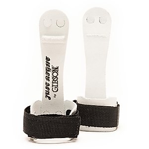 Gibson Athletic Just Right Velcro Hook & Loop Uneven Bar Grips, Gymnastics, White/Black, Small
