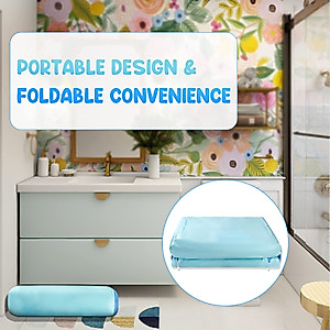 Inflatable Bathtub Adult with Electric Air Pump, Indoor or Outdoor Portable Foldable Bath Tub and Ice Bath Tub, Freestanding Blow Up Bathtub with Bath Pillow Headrest for Adults Spa, 63"x33" (Blue)