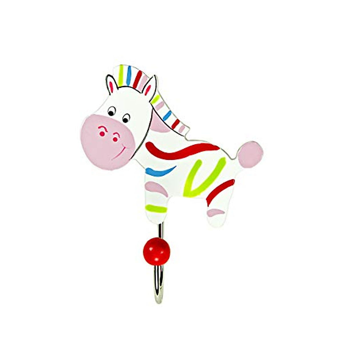 Mousehouse Gifts Little Zebra Single Wall Hook Coat Hook for Kids Room or Nursery