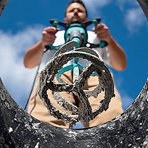 COLLOMIX Mortar Mixing Paddle - WK Series 4.7" Mud Mixer Drill Bit also for Ready-Mix Mortar, Grout, and Viscous Materials & HEXAFIX connection - WK120HF