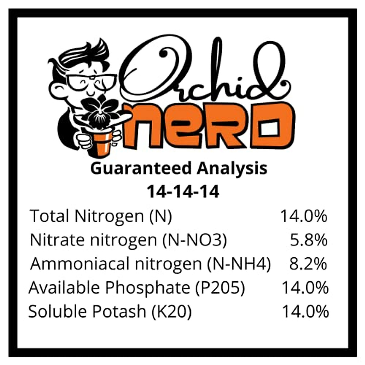 Orchid Nerd ® Osmocote Classic Flower and Vegetable Smart-Release Plant Food, 15 oz (14-14-14 Plant Fertilizer)