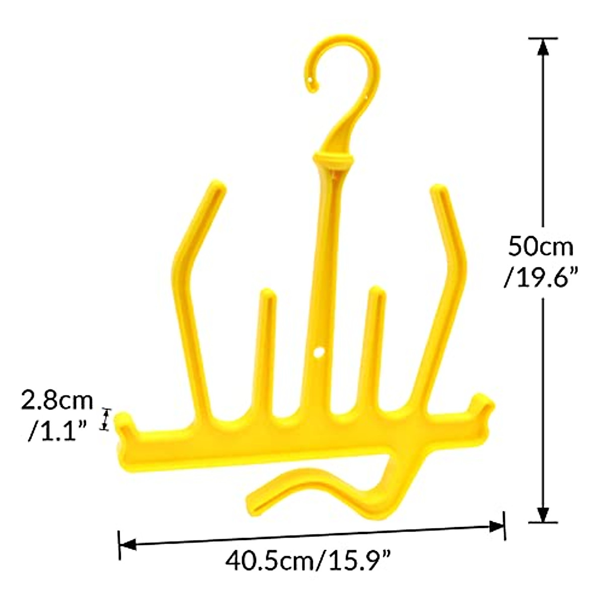 Generic Heavy Duty Diving Hanger Wetsuit Bootie Scuba Boots Gloves Dry Rack Deluxe Snorkeling Dry Drain Hangers for Camping Boating, Yellow