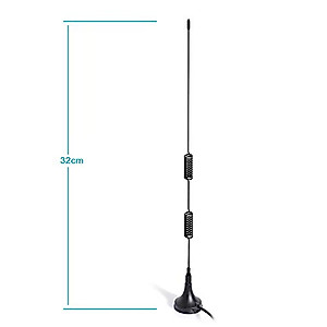 Bingfu VHF UHF Ham Radio Police Scanner Antenna Amateur Radio Mobile Radio Scanner Antenna Magnetic Base BNC Male Antenna Compatible with Uniden Bearcat Whistler Radio Shack Police Scanner Ham Radio