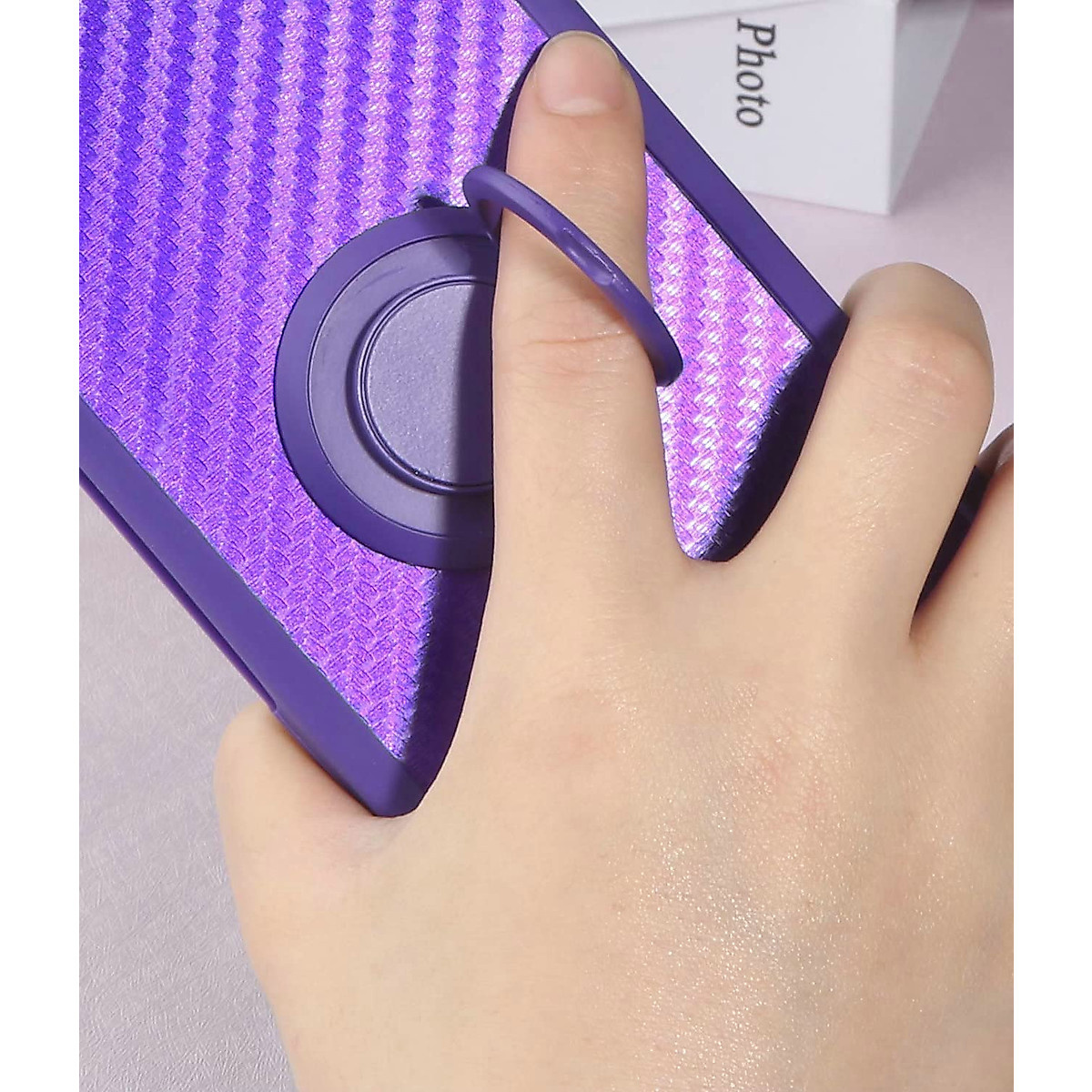 Case for DIALN X65 Case Compatible with DIALN X65 Phone Case Cover [with Tempered Glass Screen Protector][Hard PC + Soft Silicone][Ring Support] TZZH-ZI